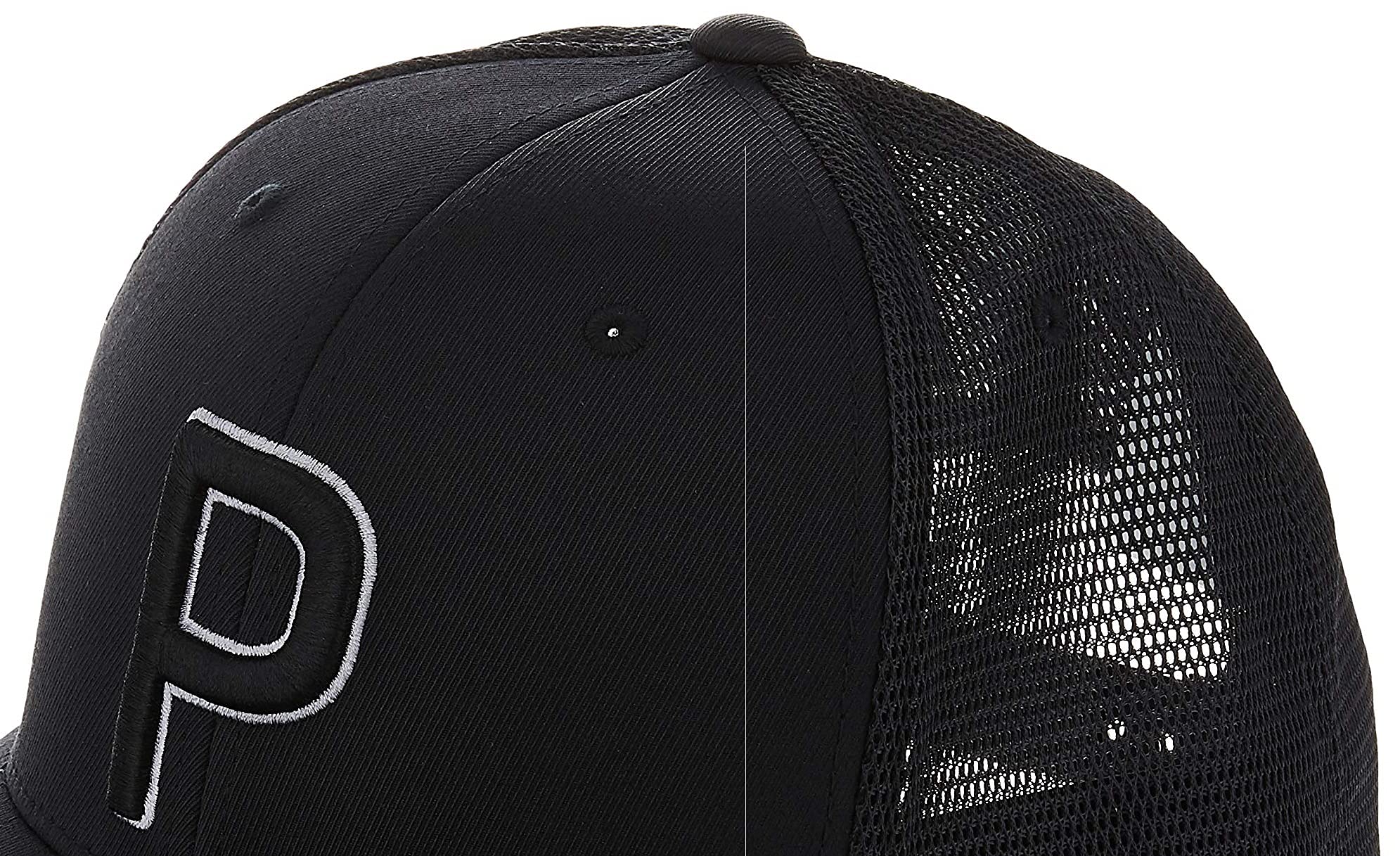 Puma Golf 2020 Men's Trucker P Hat (Men's, Puma Black,One Size)