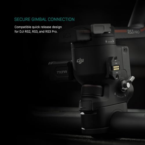Tilta Basic Ring Grip Plus Compatible with DJI Ronin RS3 Pro/ RS4/ RS4 Pro | Improved Stability | Aluminum Alloy | Wireless Control | Continuous Power | TGA-PRG2 (Basic Ring Grip Plus -Control Kit)