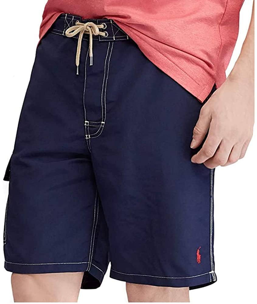 Polo Ralph Lauren Men's 8½-Inch Kailua Swim Trunk (Newport Navy, Small)