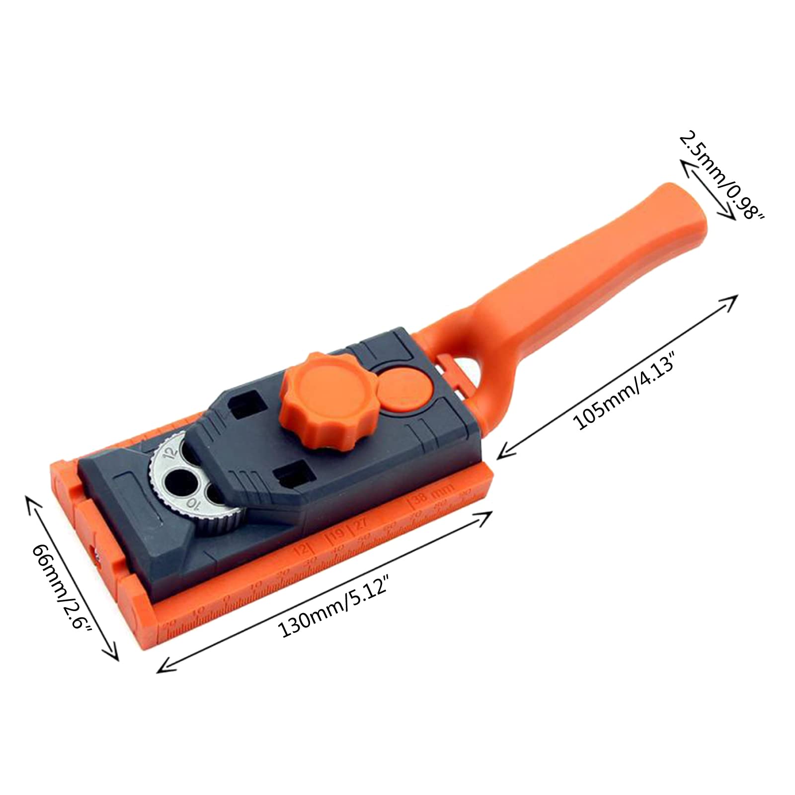 Quick Wood Dowel Jig Pocket Hole Jig Kit Handheld Drilling Doweling 6/8/10/12mm Drill Guide Woodworking Hole Puncher Hole Puncher Portable Heavy Duty