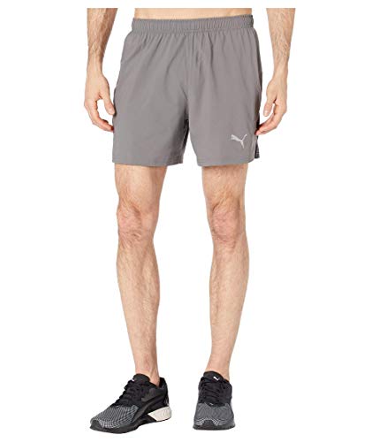 PUMA Men's Ignite Session 5" Shorts, Castlerock/Black, XL