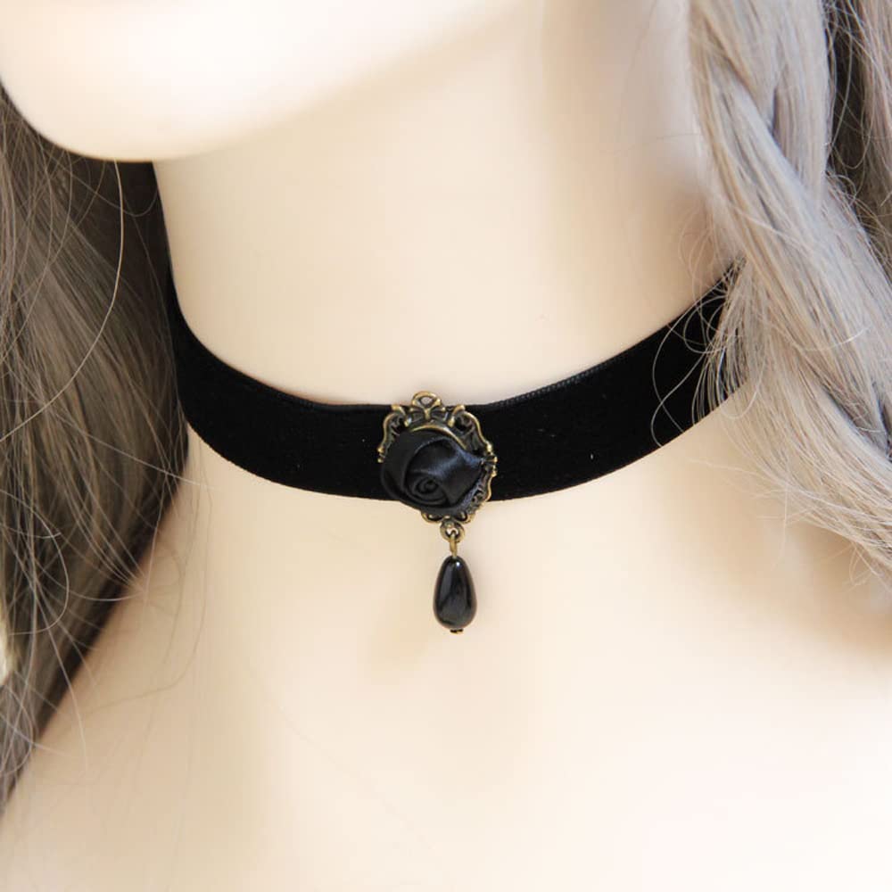 Zimfic Lace Choker Necklaces for Women, Gothic Accessories for Women Girls