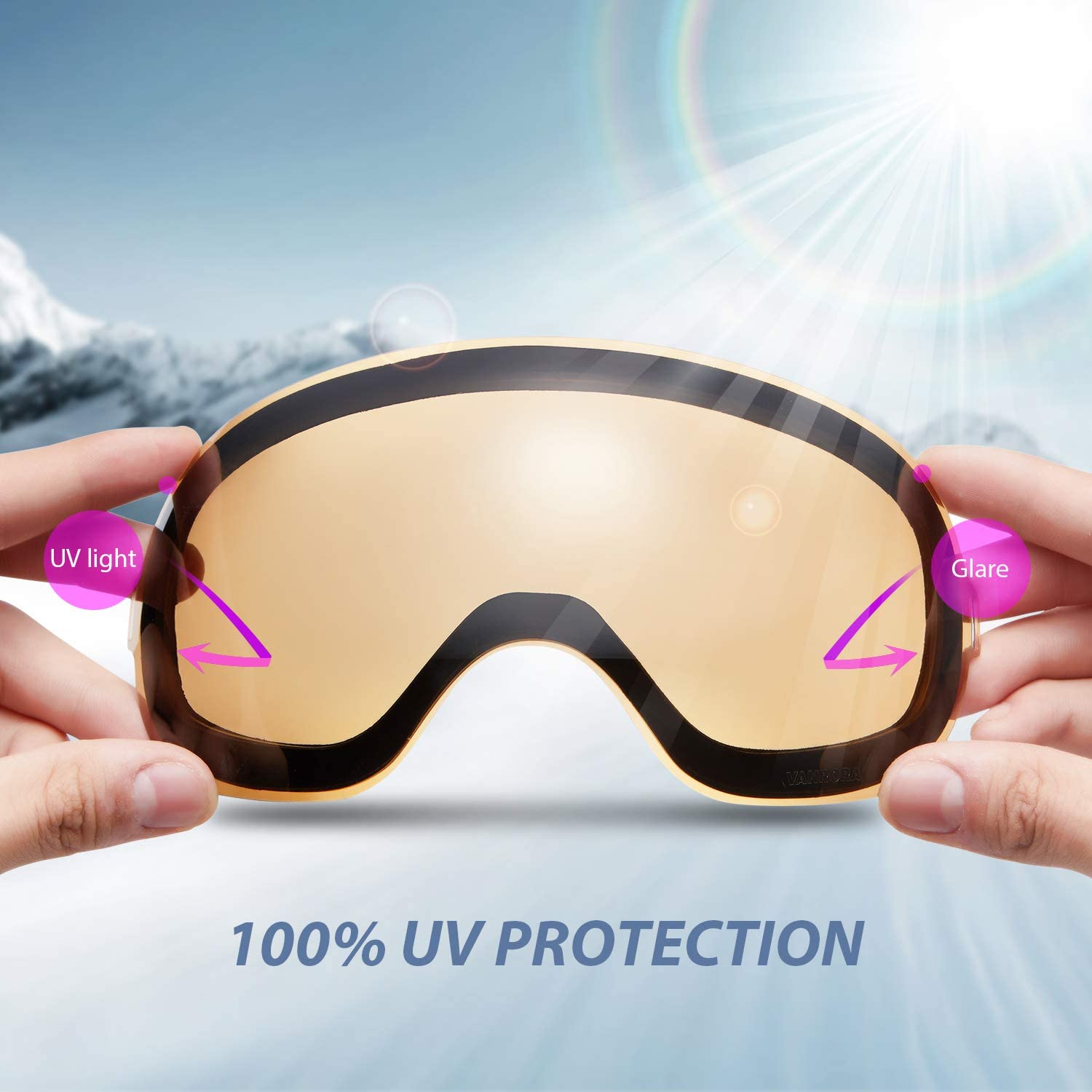 VANRORA Ski Goggles with Polarized Lens