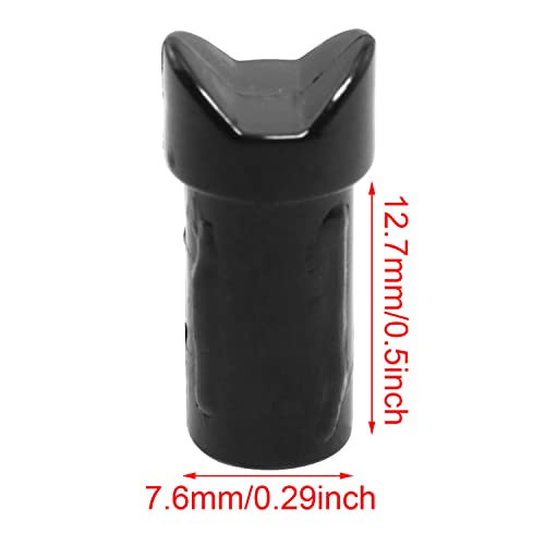 ZRM&E Nocks 12pcs Crossbow Arrow Nocks Black Replacement Half Moon Nocks Alpha-Nocks for Crossbow Arrows