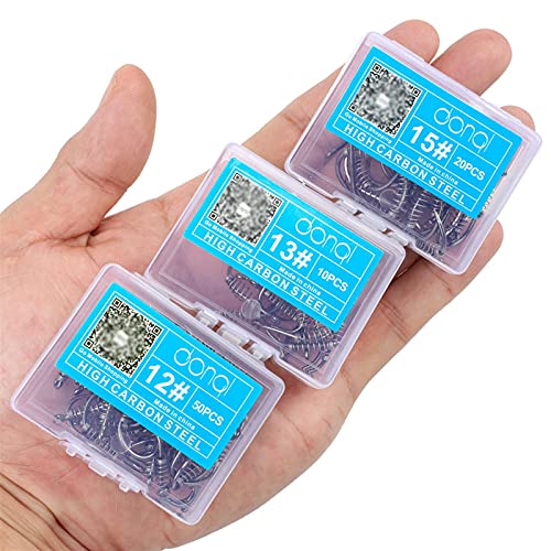 Tingting1992 Fishing Hooks 10/20 pcs Set Barbed Swivel Spring Jig Carp Hook Single Circle Fishinhook Fly Fishing Accessories Tackle Super Sharp (Color : 10pcs, Model Number : 3)