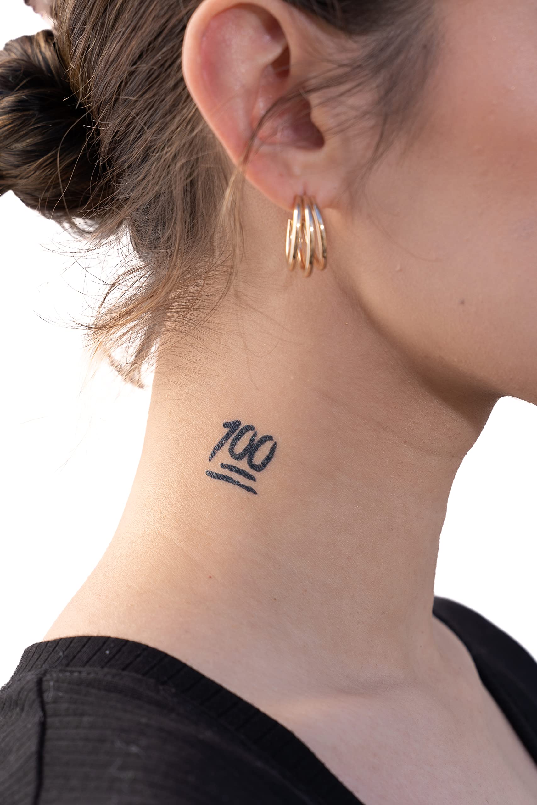 Thug Ink Temporary Tattoos - Volume I - 10 Temporary Tattoos ~ Face Tattoos ~ Teardrop, Cross, Praying Hands, etc~ Thug Life ~ Fake Tattoos ~ Water-transfer Tattoos