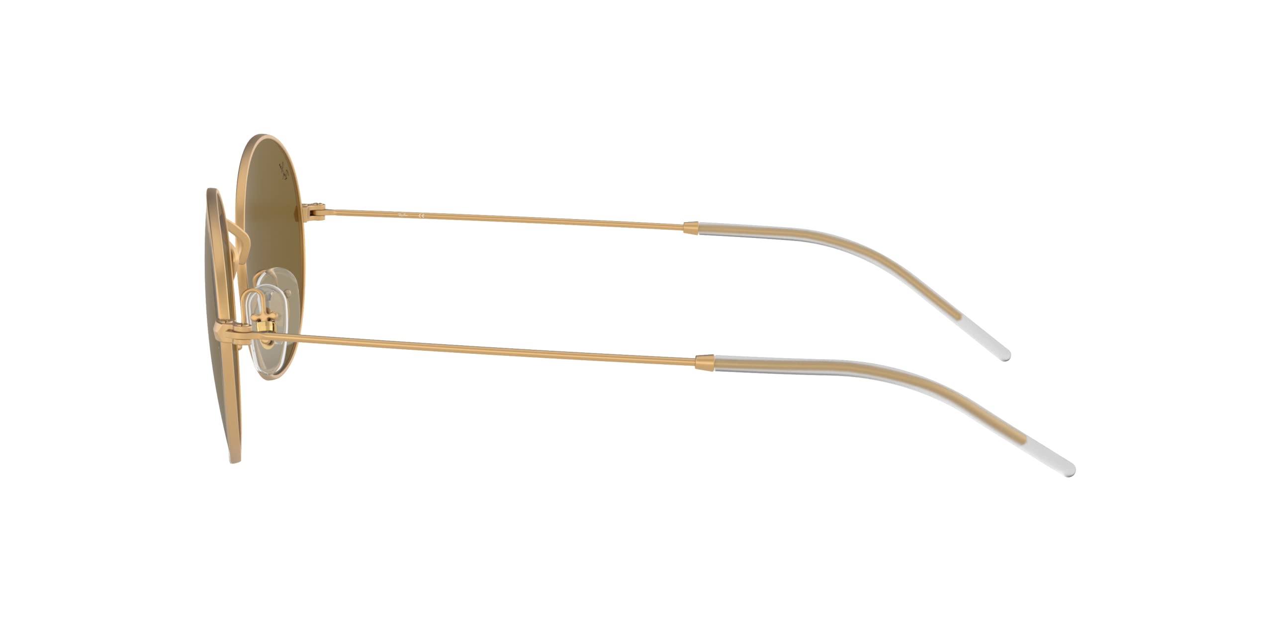 Ray-Ban Rb3594 Beat Oval Sunglasses, Rubber Gold/Dark Brown, 53 mm