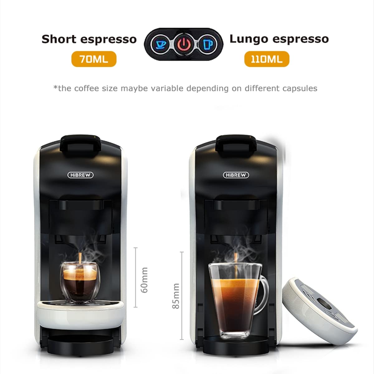 TARVIK Coffee Machine 4 In 1 Multiple Capsule Coffee Maker Full Automatic with Hot Cold Milk Foaming Machine Frother & Plastic Tray Set