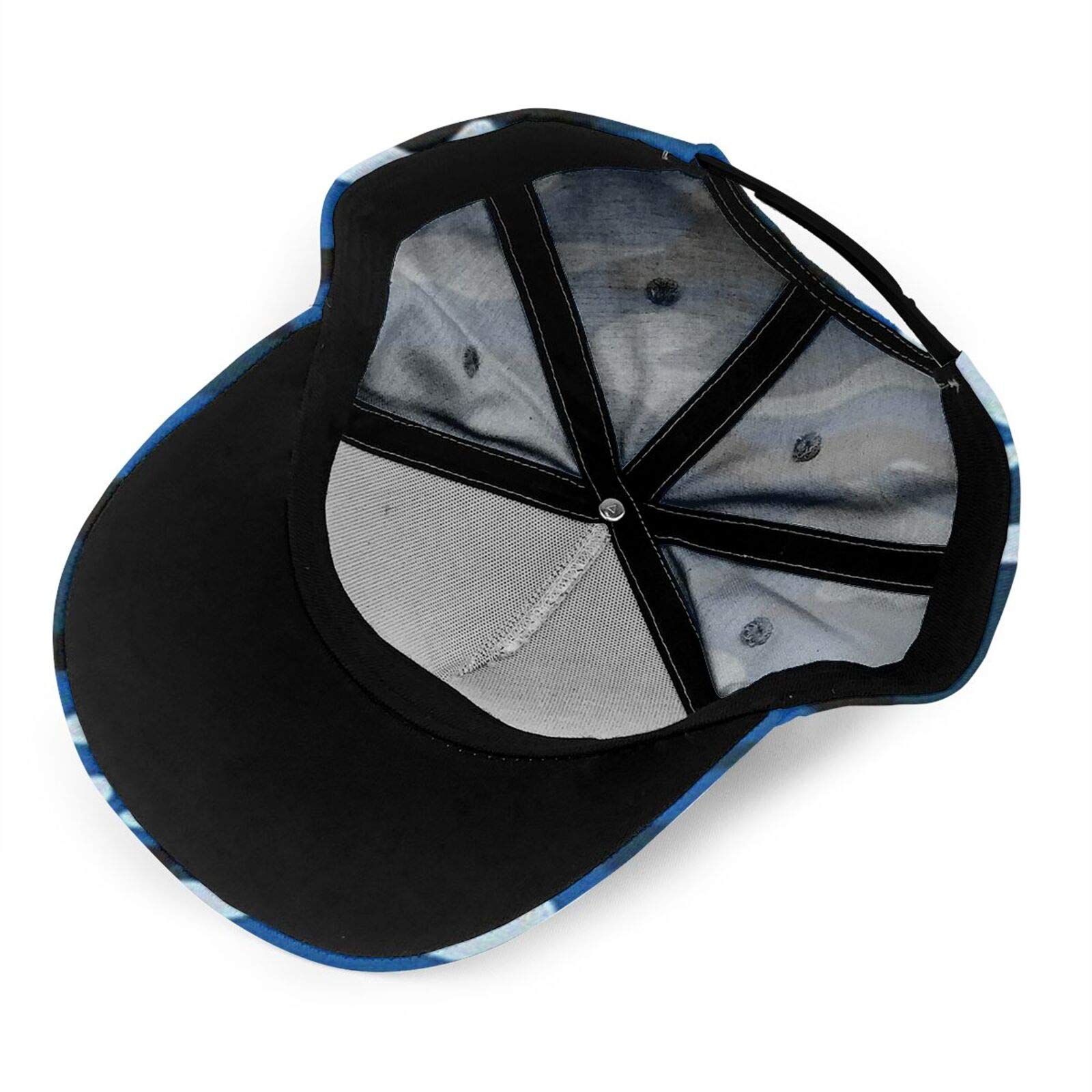 Wineware Blue Camo Print Casual Baseball Cap Adjustable Twill Dad Hats Adjustable Sports Outdoor Cap for Men Women, One Size