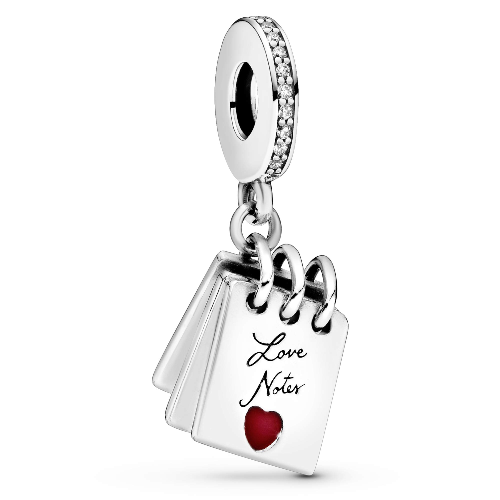 Pandora Jewelry Notebook Dangle Cubic Zirconia Charm in Sterling Silver