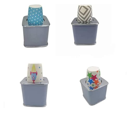 Xuanchenbaby 3 and 5 oz Dual Dixie bath Cup Dispenser with 20 Count 3oz Cups