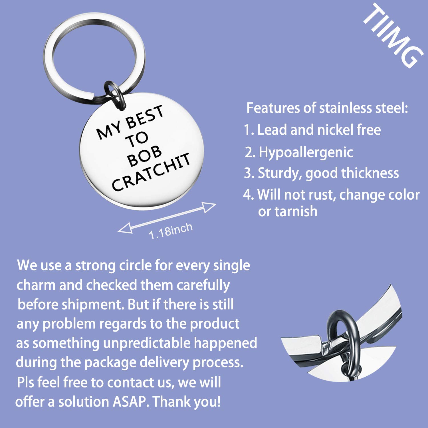 Schitts Creek Gifts David Rose Quote Gift Rose Apothecary Schitts Creek Gift David Rose Keychain (My best to bob cratchit)