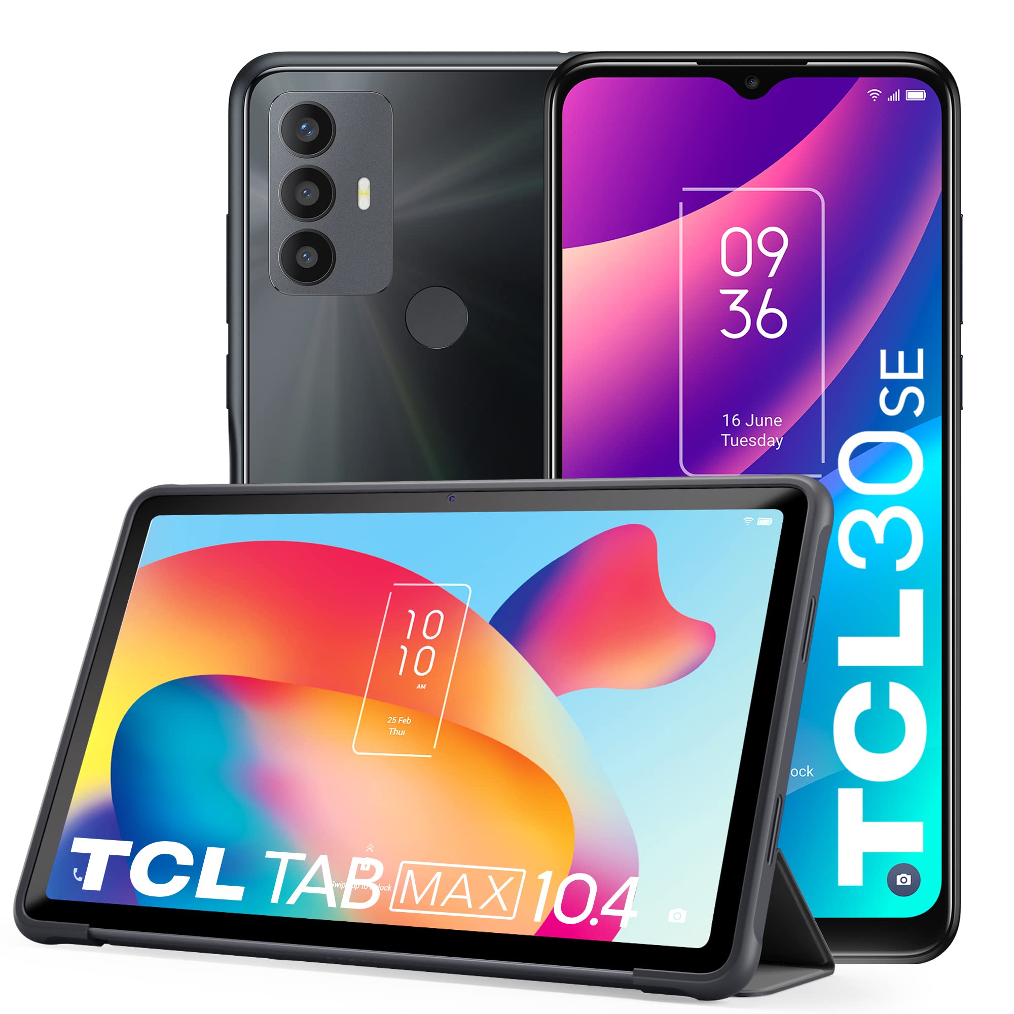 TCL 10.36 inch Android Tablet with case 6GB + 256GB 30SE 4GB + 64GB