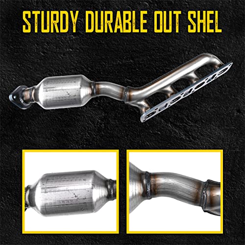 Prolenz 2 PCS Catalytic Converter Stainless Steel Replacement for Titan 5.6L 2004 2005 2006 2007 2008 2009-2015 (EPA Compliant)