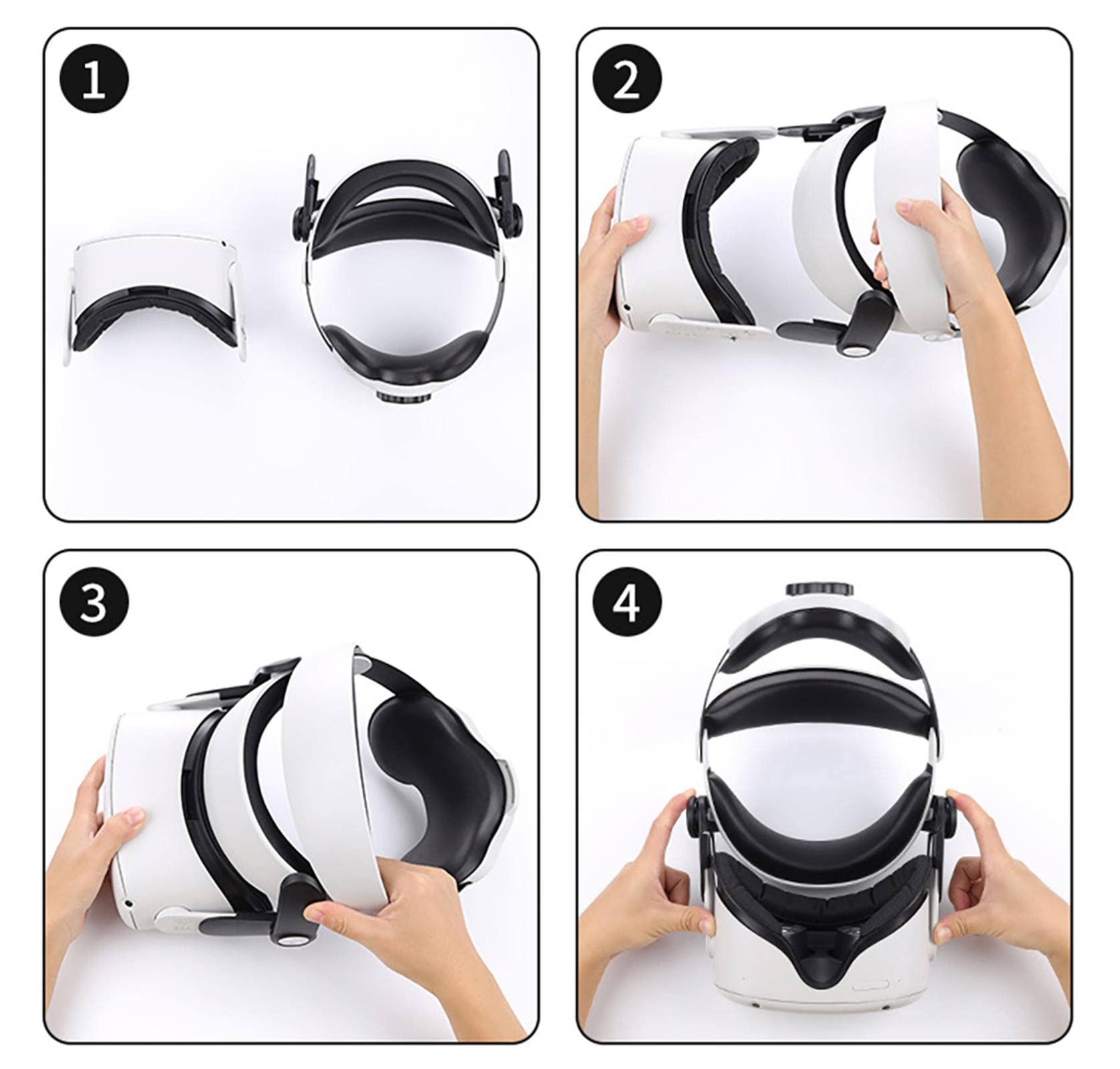 XUANZANG1985 Oculus Quest 2 Head Strap,Vr Accessories for Oculus/Meta Quest 2,Enhanced Comfort and Immersion in Long Time VR Games,Comfortable and Breathable for Long Wear