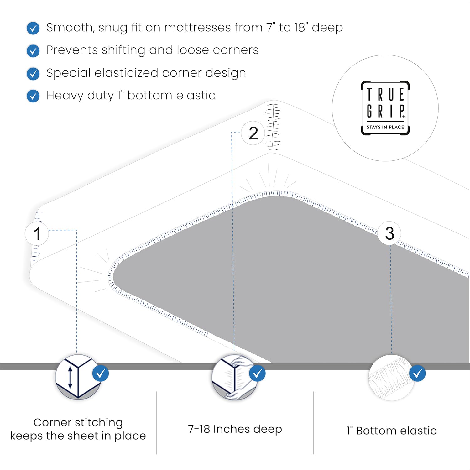 Purity Home 300 Thread Count Organic 100% Cotton Ecru Full Size Bed Sheets, Percale Weave Cotton Sheet Set for Full Size Bed, Ultra-Soft Cool & Crisp, Breathable, Fits Mattress Upto 16" Deep