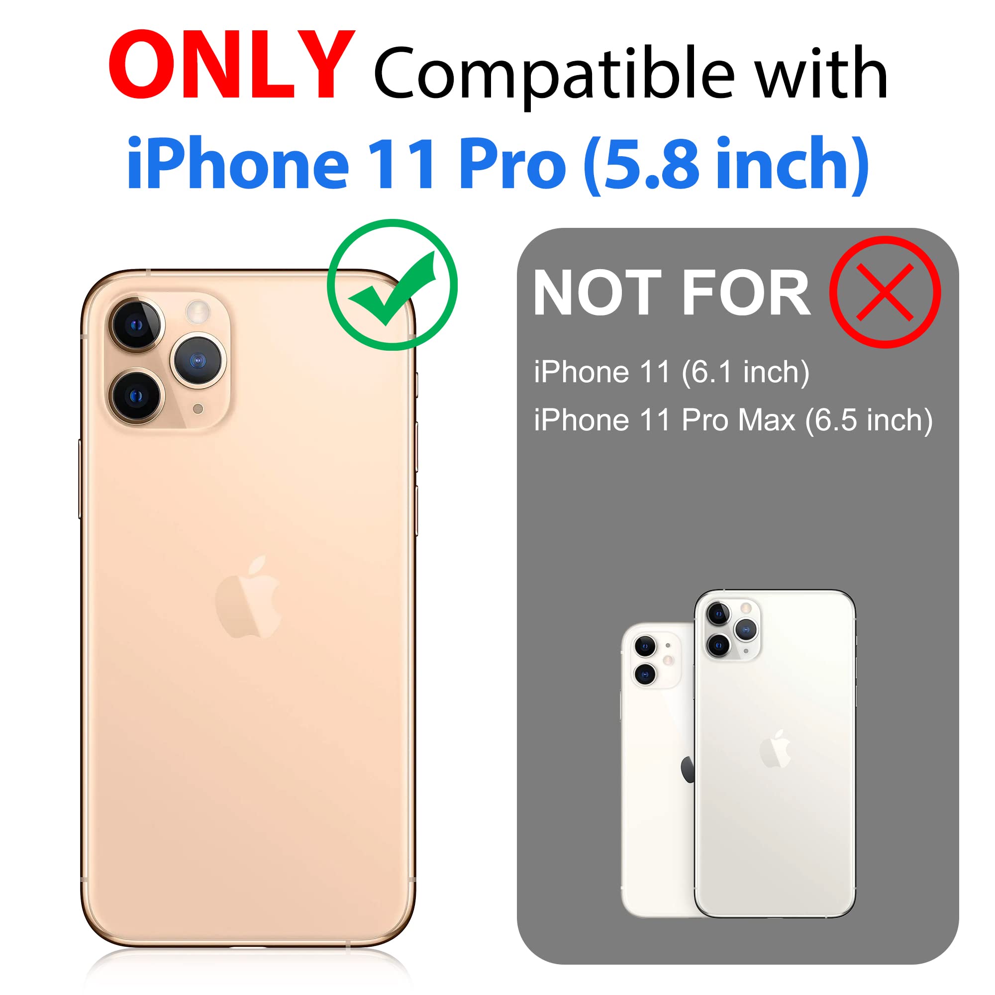 SPORTLINK Waterproof Case for iPhone 11 Pro, Full Body Heavy Duty Protection Full Sealed Cover Shockproof Dustproof Built-in Clear Screen Protector Rugged Case for iPhone 11 Pro 5.8 Inch (Pink)