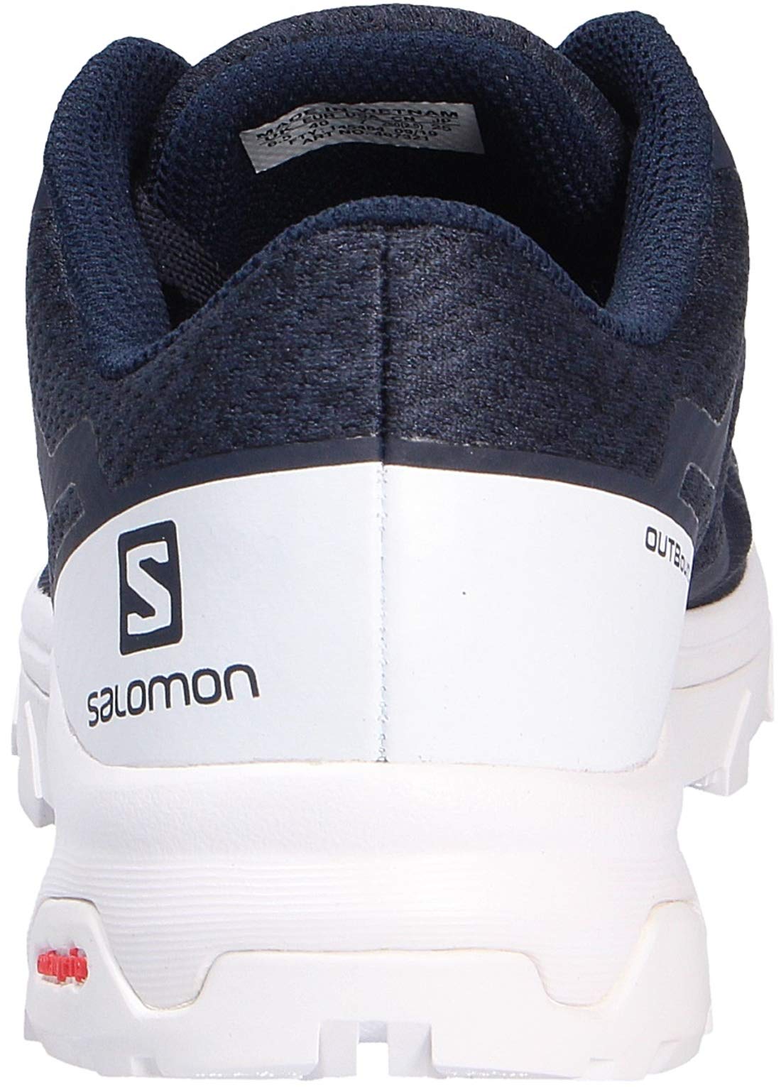 Salomon Men's Outbound Hiking Shoes, Navy Blazer/White/White, 7.5