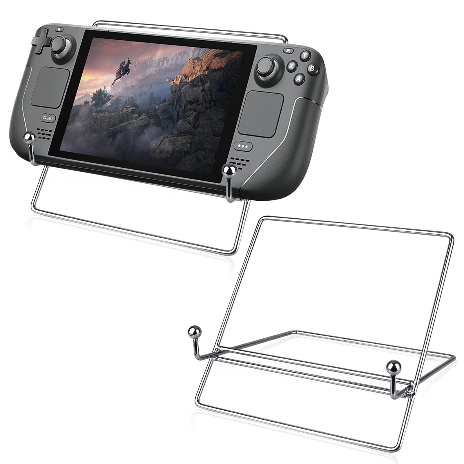 YEAOI Stand for Steam Deck 2022, for Valve Steam Deck Dock, Aluminum Alloy Playstand, Easy Installation, Detachable