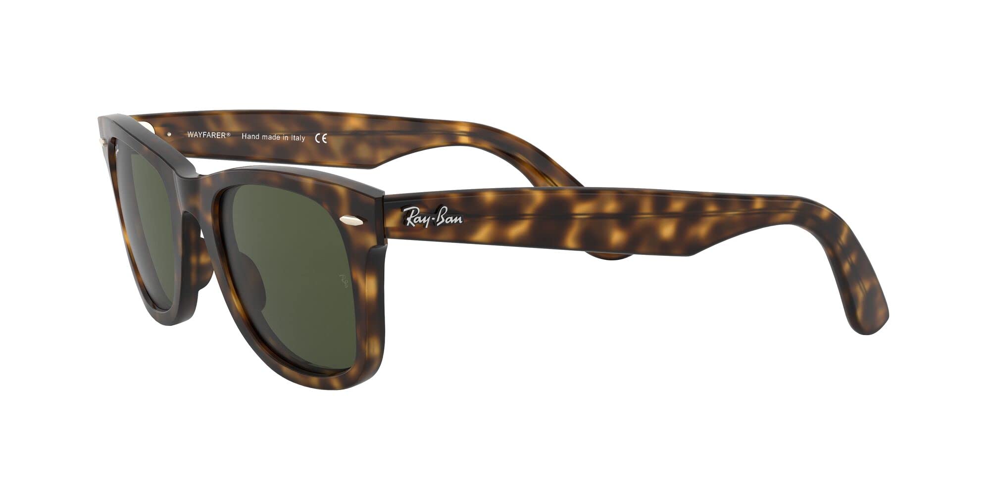 Ray-Ban Rb4340 Wayfarer Ease Square Sunglasses, Light Havana/G-15 Green, 50 mm