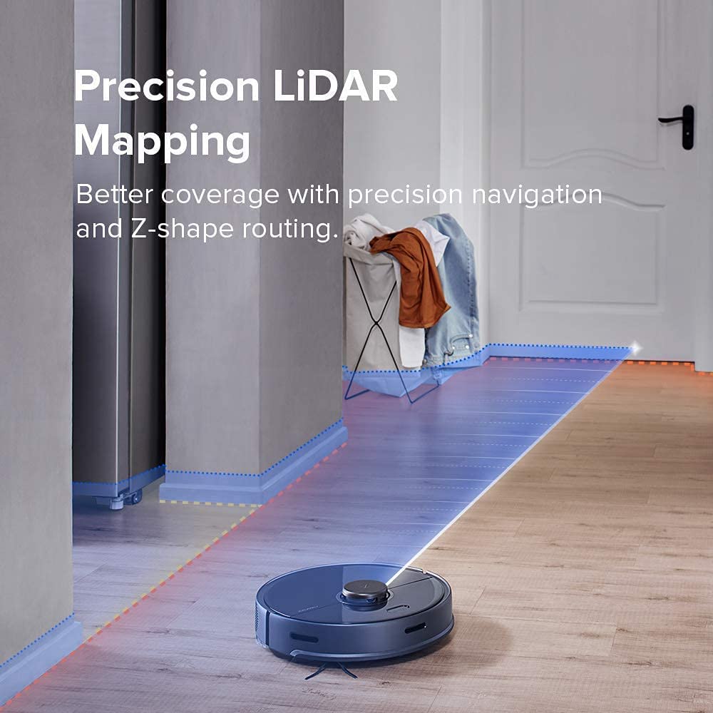 roborock S5 Max Robot Vacuum Cleaner and Disposable Mop Cloth Bundle