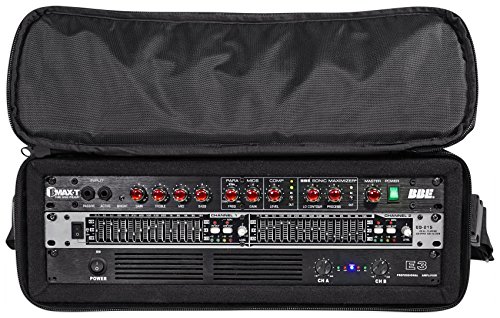 Rockville 3U Rack Bag Double-Sided Case with 12" Depth + Shoulder Strap (RRB30),Black