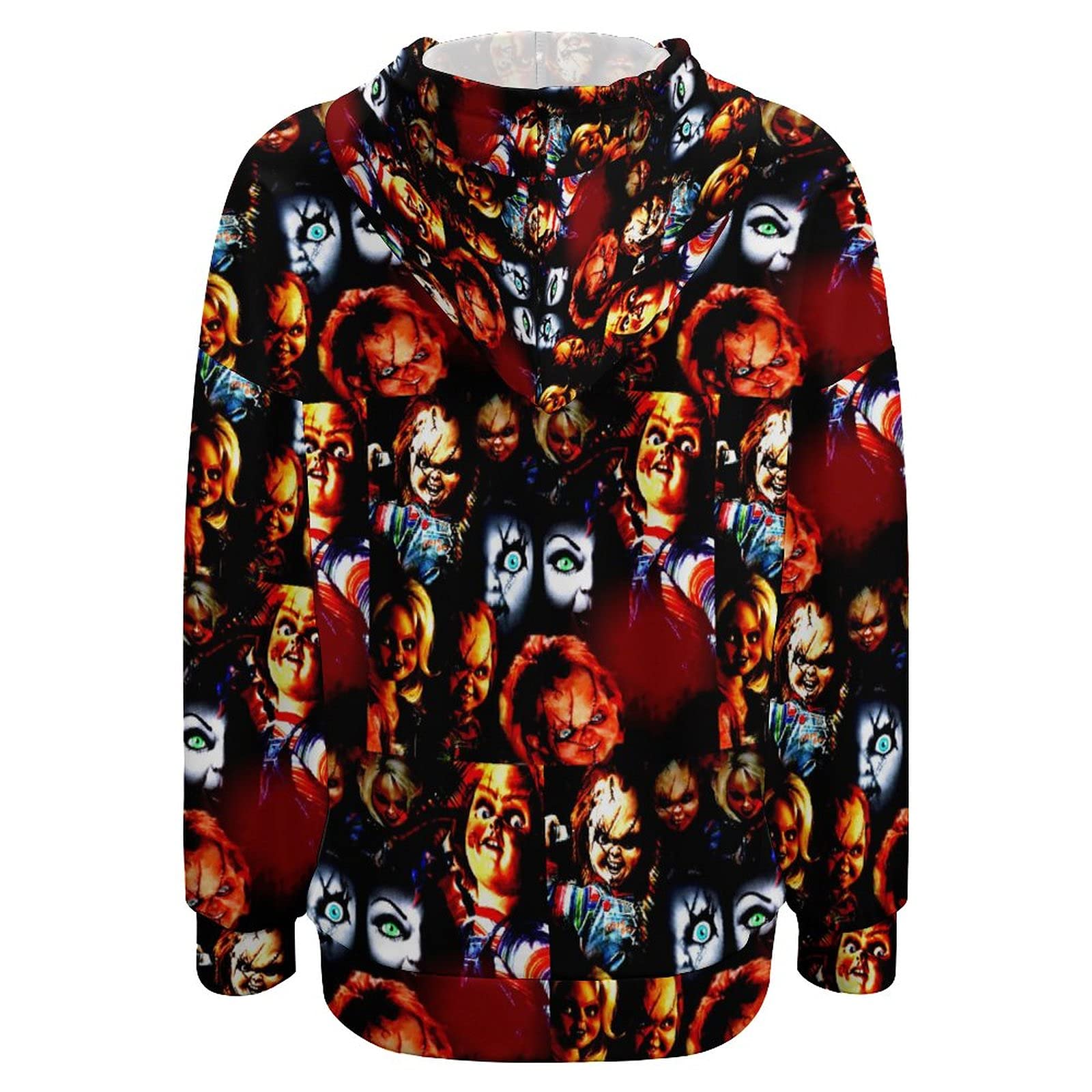 ZHANGXM Women's Pullover Autumn Soft and Comfortable Chucky Slim Fit Loose Hip-Hop Long-Sleeved Sweatshirt Men 2XL