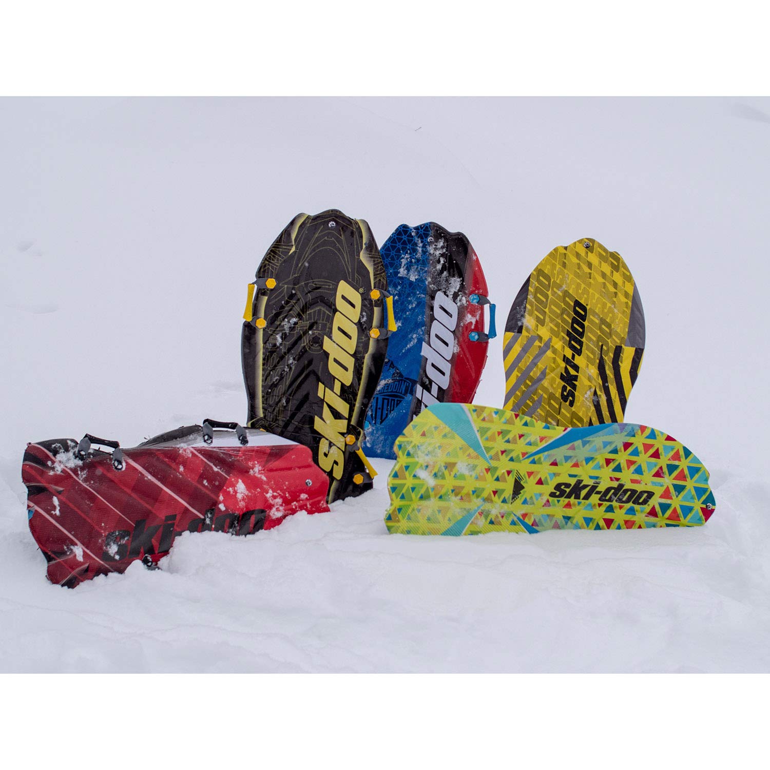 Ski-Doo Foam Snow Sled, 48” x 20”, Blue/Red, Blue, Black, Red, Model:B104150000