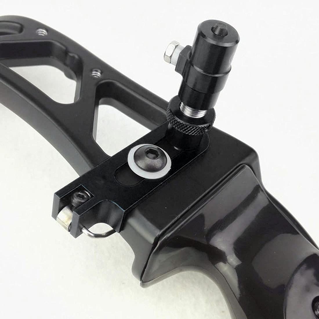 ZZYB Archery Magnetic Arrow Rest and Cushion Plunger Set Pressure Button Metal Arrow Rest Right Hand for Recurve Bow (Black)
