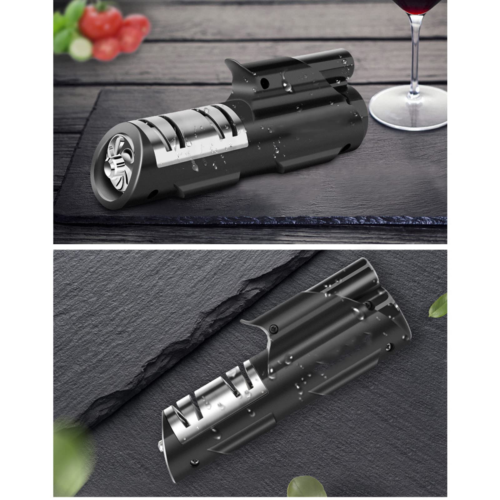 zhgzhzwlf Knife Sharpener Chef Preferred Professional Knife Sharpening and Honing Tool Best in Repairing and Restoring Dull Kitchen and Camping Knives Uses Diamond Abrasives for Sharp Durable Edges