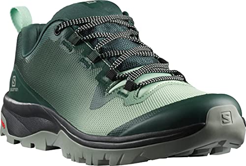 Salomon VAYA Hiking Shoes for Women, Green Gables/Spruce Stone/Shadow, 5.5