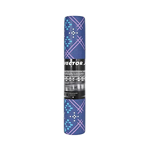 Vector X 4mm PVC Printed Yoga Mat (Multicolor)