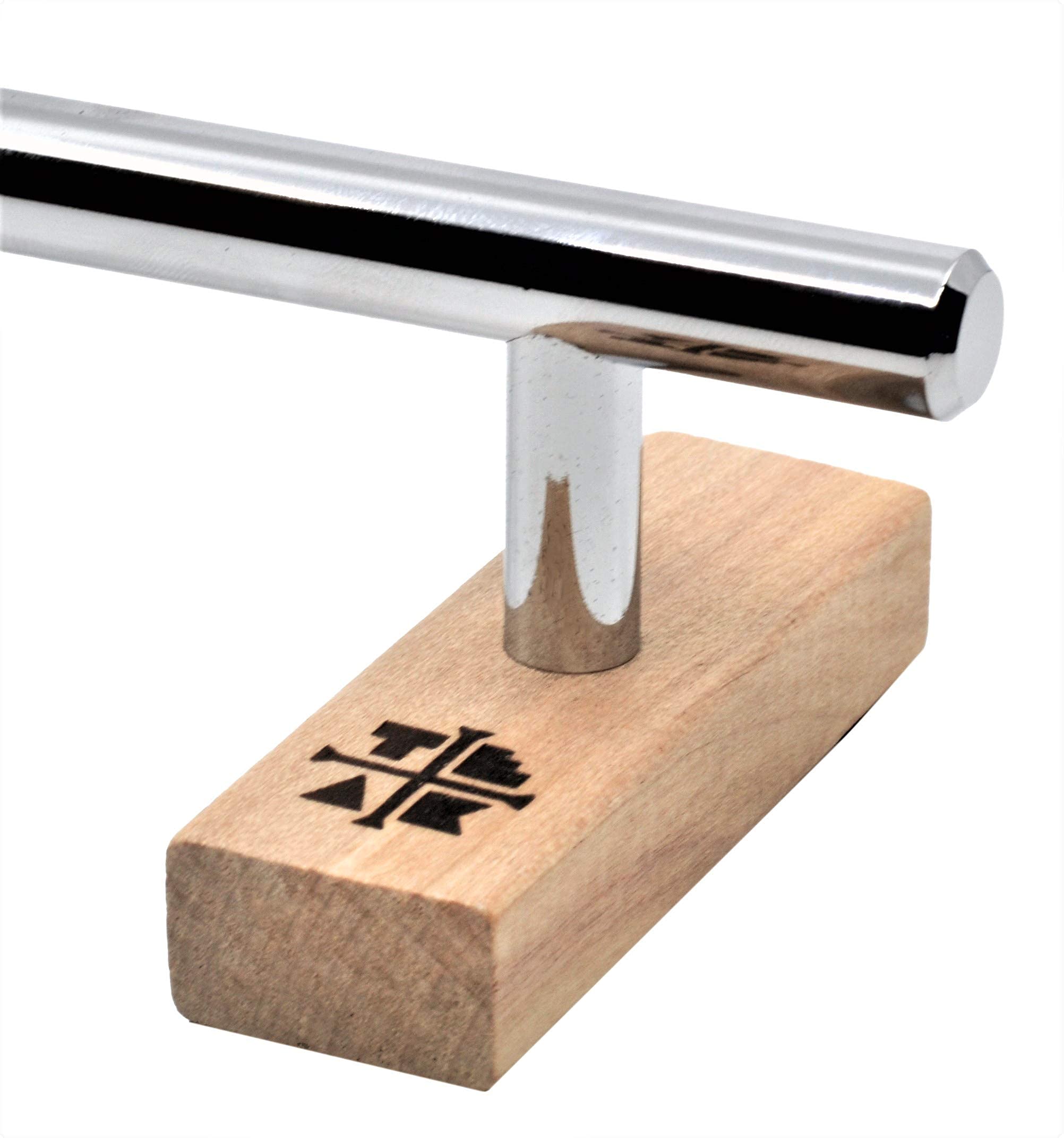 Teak Tuning Round Fingerboard Rail - Mini Edition - Chrome Colorway - 7" Long, 1.75" Tall - Prolific Series