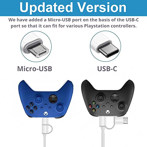 YANZHI PS5/PS4 Controller Charger Charging Cable 2 Pack 4FT for Playstaion 4/5, PS4 Slim/Pro, Xbox/Xbox one/Xbox Series X/Xbox Series S