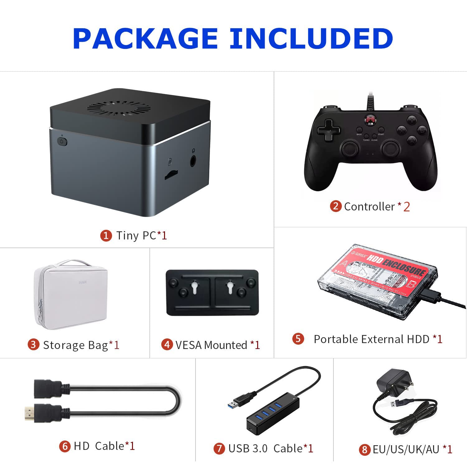Super Console X PC Mini Video Game Console with 120000+ Games, Windows 11 Pro&Batocera 33 Systems 2 in 1, Intel Celeron J4125 chip, 4K UHD Output, 2.4G + 5G, 2 Beton Gamepads