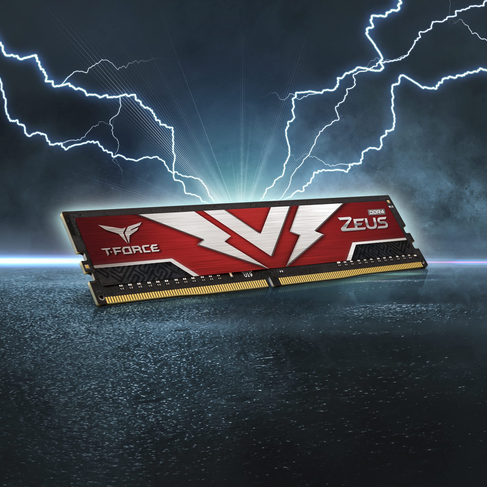 TEAMGROUP T-Force Zeus DDR4 16GB Kit (2 x 8GB) 3200MHz (PC4 25600) CL20 Desktop Gaming Memory Module Ram TTZD416G3200HC20DC01