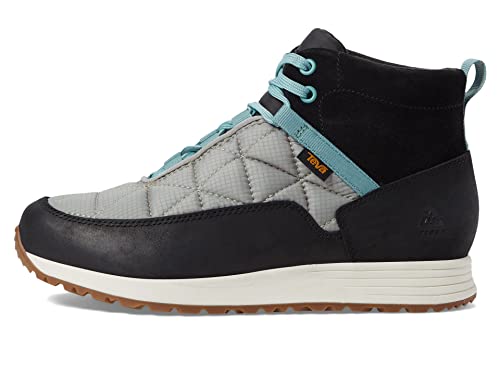 Teva Women's Reember Commute Wp Moccasin, Black/Grey, 7.5