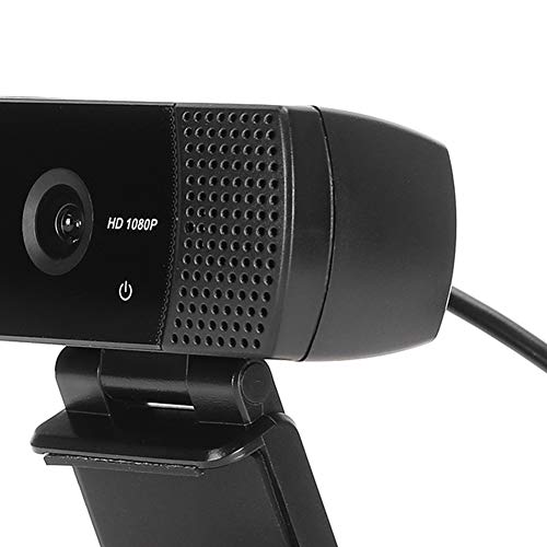 Zyyini Bindpo Mini Webcam with Stereo Microphone, USB2.0M HD 1080P Web Camera for PC Computer Laptop, Plug and Play, Streaming Webcam for SkypeZoomYouTubeWeChat (Black)