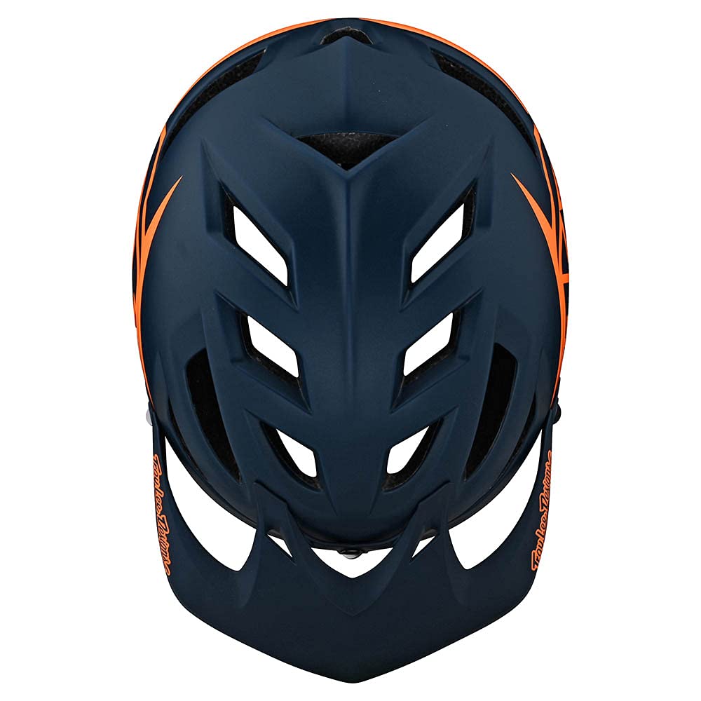 Troy Lee Designs MIPS A1 Classic Half Shell Adult Bicycle Helmet Comfortable Lightweight. XC, Trail, Cross Country Bicycle. Unisex. (MD/LG, Tangelo/Marine)