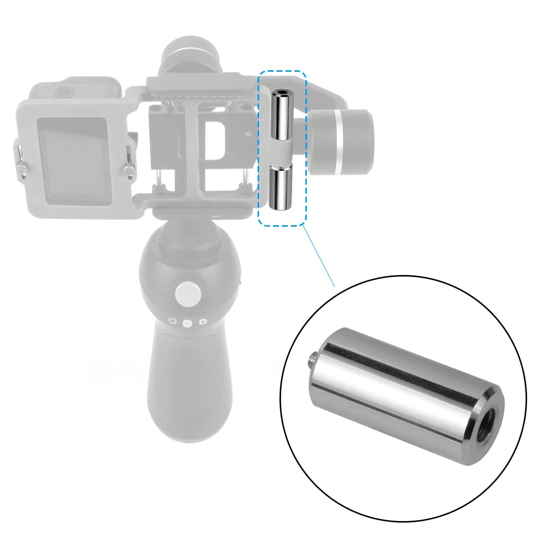 XT-XINTE Handheld Gimbal Counterweight Calibration Balance Weights Compatible with DJI Osmo Mobile 3 4 Clump Weight