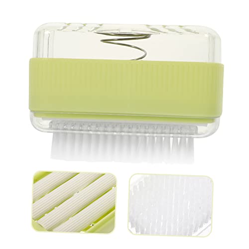 USHOBE Box Soap Brush Holder Multi-Functional Foaming Soap Dish Foaming Soap Dispenser Bar Soap Holder Scrubber Tray Foam Soap Soapdish Soap Drainer Travel Household Shelf