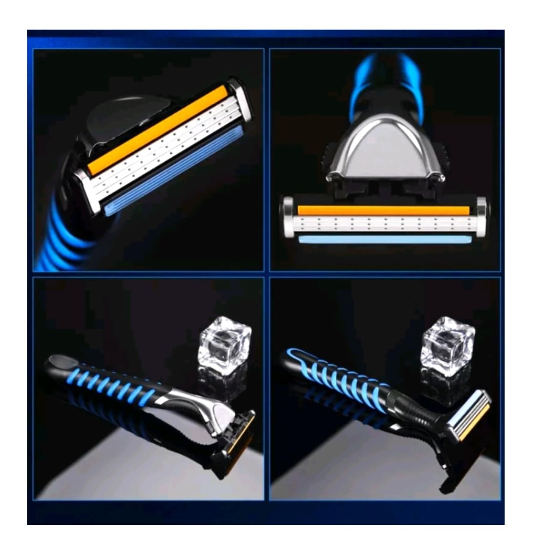 Siam Shave's Lightweight Handle Sensor Compatible All Sensor Blade with One Sensor Razor cartridge Included