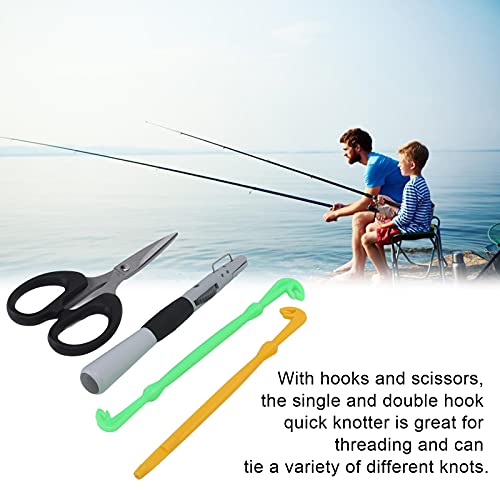 Yeuipea Fishing Line Knot Tying,Portable Fishing Loop Tying Tool Kit Pen Type Binding Device Durable Fishing Knot Tying Tool Set