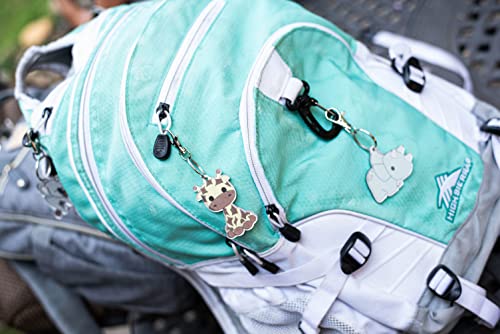 The Acrylic Place Baby Giraffe Keychain - Charm for Purse Diaper Bag Tote Bag Kids Backpack Keychain (Backpack Size)