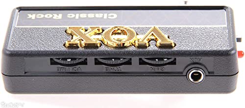 Vox amPlug 2 Headphone Guitar Amplifier - Classic Rock Bundle with Headphones, Picks, and Austin Bazaar Polishing Cloth