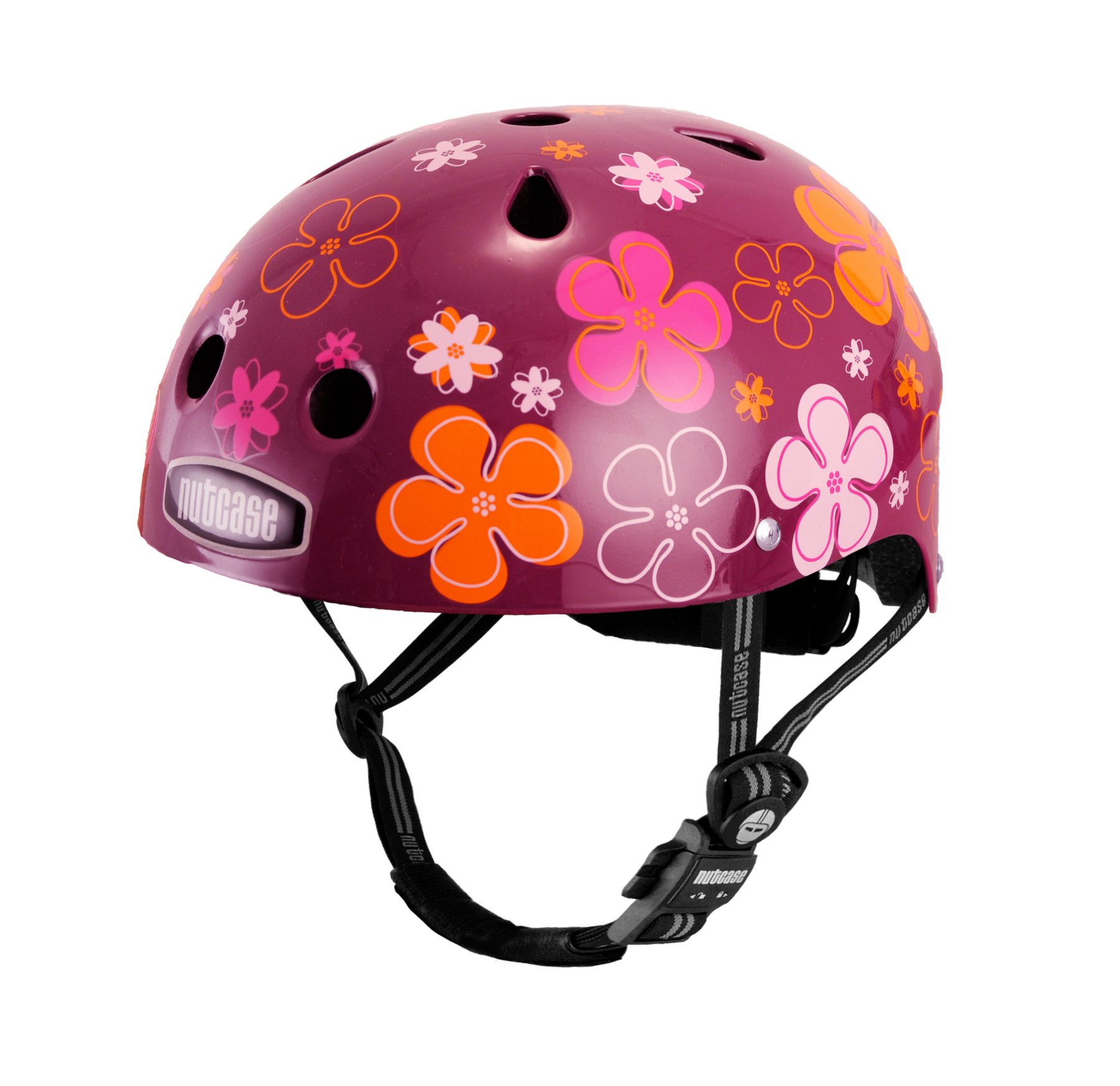 Nutcase Little Nutty Purple Pedals Bike Helmet, X-Small (46 cm-52 cm)