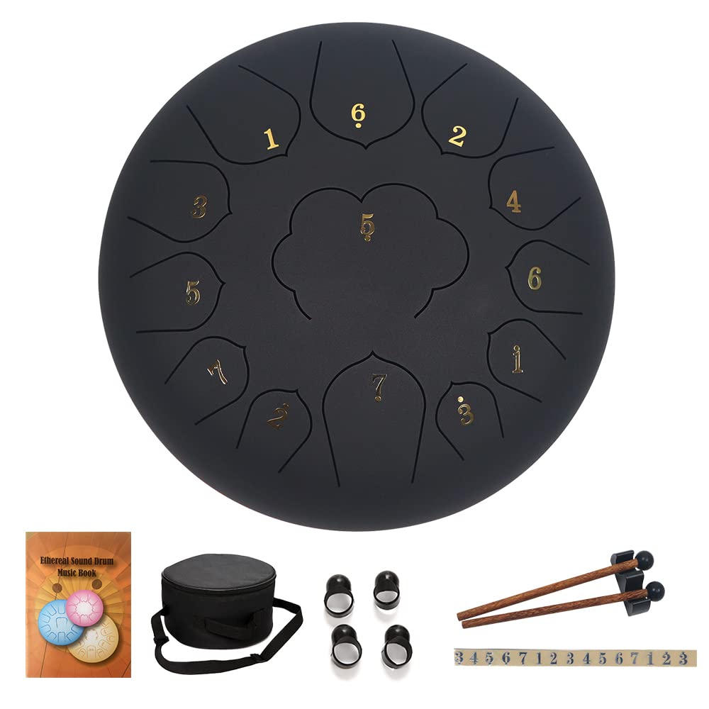 Yasisid Steel Tongue Drum 12 Inches 13 Note