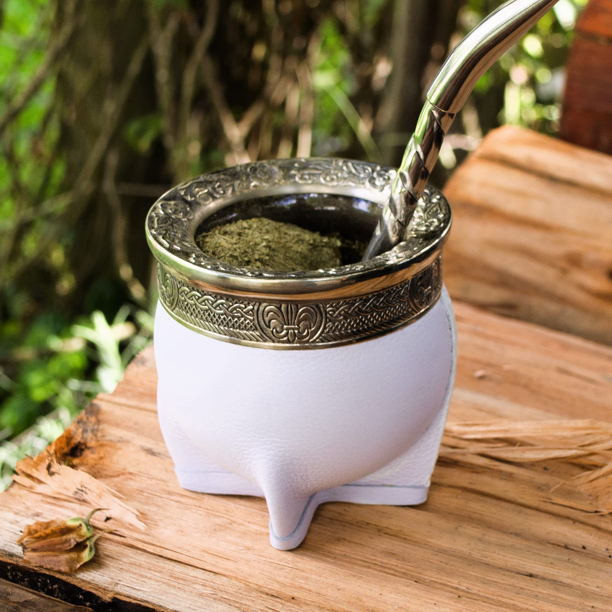 TheBmate Premium Bombilla Mate (Mate Straw) β Yerba Mate Bombillon Straw - Crafted German Silver (Alpaca) Bombilla Straw - Handmade in Uruguay β Cleaning Brush included
