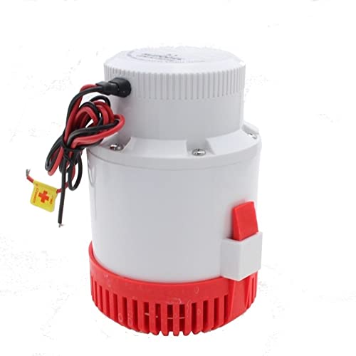 XuuSHA Hand Bilge Pump Marine Pump MKBP-G3500-12/24 12/24V 3500GPH Submersible Water Sump Pump Bilge Pump Automatic (Voltage : 12v)