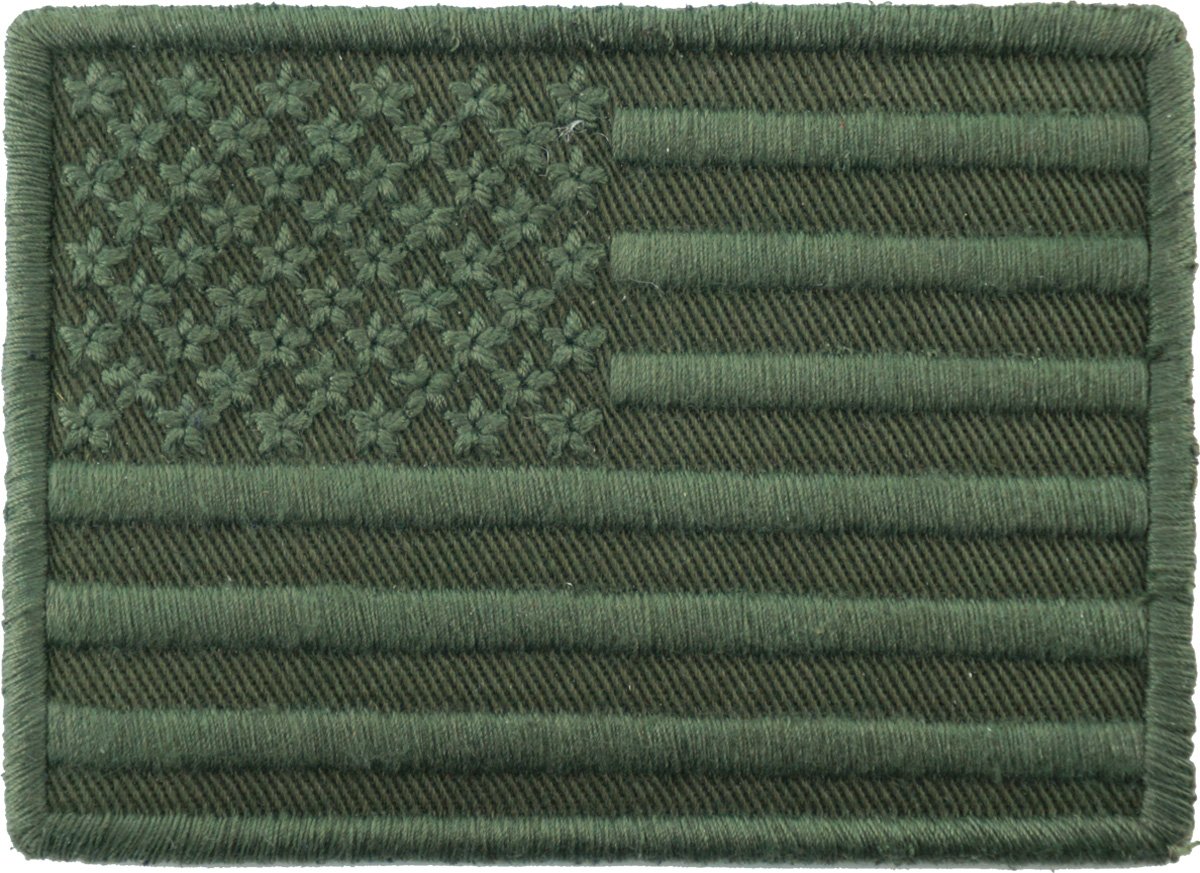 Patch-Flag BLK (RED LINE) Tactical Flag Patch Velcro Embroidery Military USA